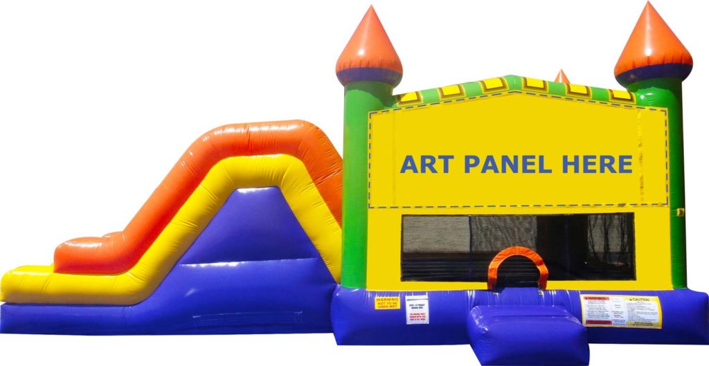 Castle & Dual Slide Combo - Party Town Rentals